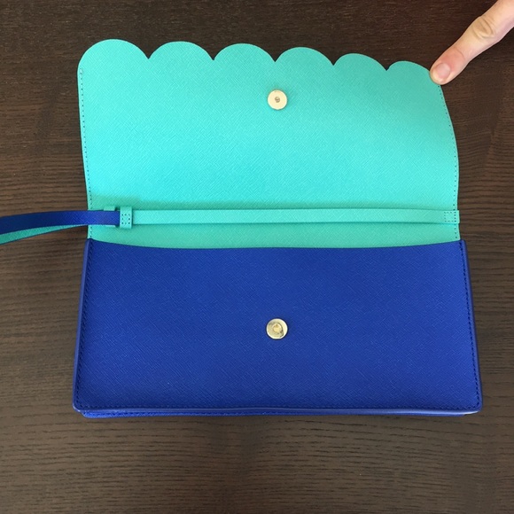 kate spade | Bags | Kate Spade Blue Fishscale Purse | Poshmark